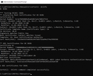 Manual application for a domain controller certificate - Uwe Gradenegger