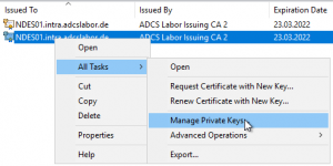 Renew the Registration Authority (RA) certificates for the Network ...