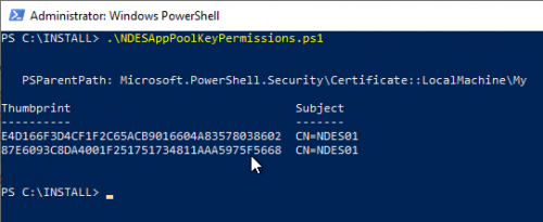 Installing the Network Device Enrollment Service (NDES) without ...