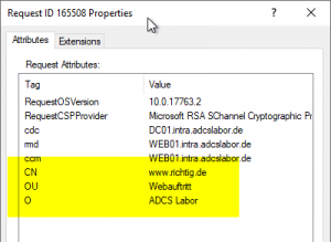 Subsequently changing the Subject Distinguished Name (DN) of a ...