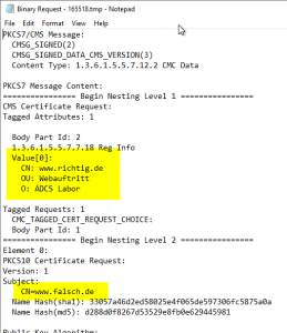 Subsequently changing the Subject Distinguished Name (DN) of a ...