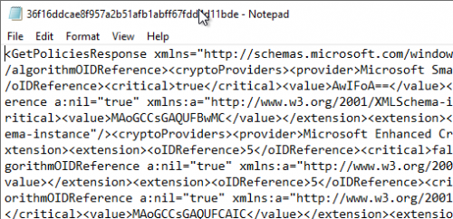 Viewing and deleting the certificate enrollment policy cache for the ...