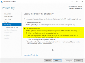 Restoring a certification authority from the backup - Uwe Gradenegger