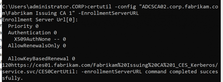 Requesting A Certificate Via The Certificate Enrollment Policy Web Service Cep Fails With
