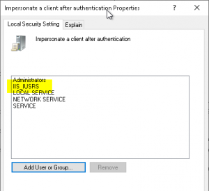 Windows security permissions required for the Network Device Enrollment ...