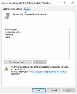 Windows security permissions required for the Network Device Enrollment ...