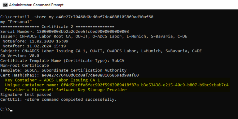 Deconstruction of an Active Directory integrated certification authority (Enterprise CA) - Uwe ...