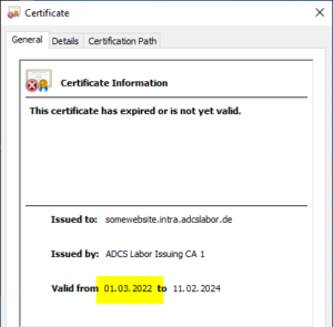 Issuing certificates with a shortened validity period - Uwe Gradenegger