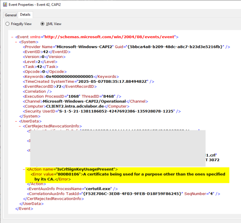 Revocation lists are (only) not recognized as valid on Windows (CRYPT_E_REVOCATION_OFFLINE ...